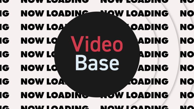 白黒回転待機画面 - VideoBase