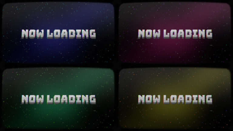 【配信素材/無料あり】レトロゲーム風待機画面 配信素材 NOW LOADING - VideoBase